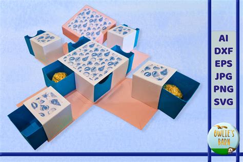 cubes in cube exploding box · creative fabrica