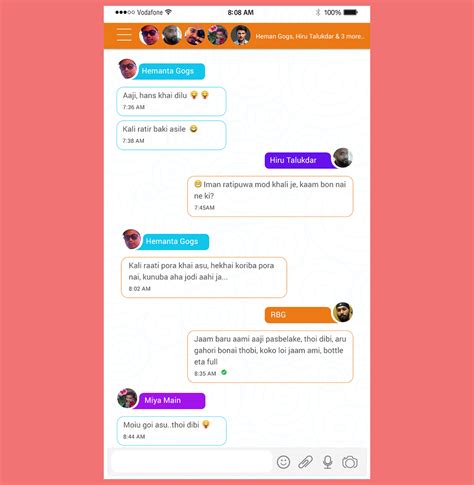 DAY Daily UI Challenge Chat App UI On Behance