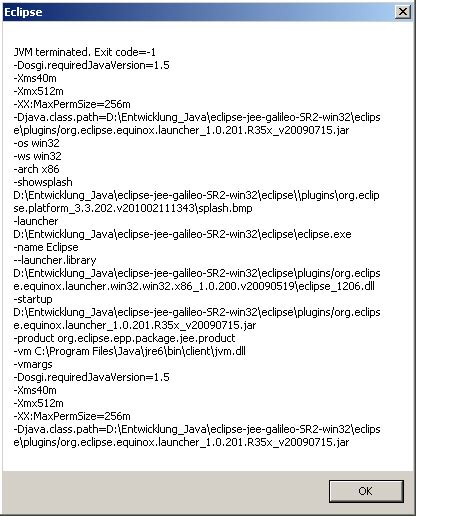 fehler beim starten der java ide eclipse java fachinformatiker de
