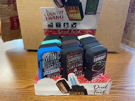 Lot 15 New Novelty Lighters With Display