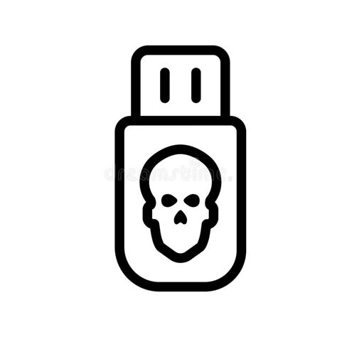Usb Virus Icon Stock Illustration Illustration Of Vector 365646893