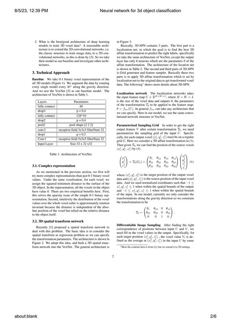 SOLUTION Neural Network For D Object Classification Convolutional Neural Networks For Visual