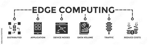 edge computing banner web icon vector illustration concept with icon of