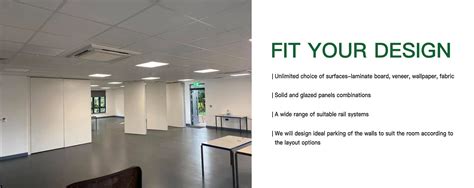 Freely Oscillating Soundproofing Operable Office Partition Without Floor Track Buy Hall