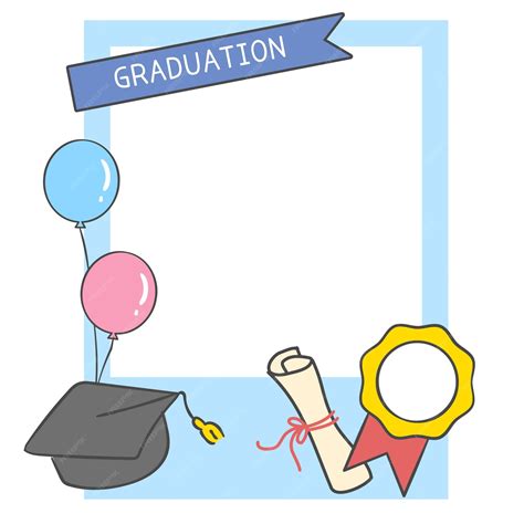 Premium Vector Frame Design To Celebrate Graduation