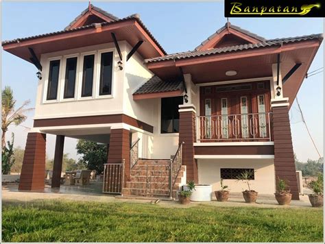 วันนี้ทางเพจขอนำภาพการก่ แบบบ้านไทยประยุกต์ แบบบ้านป่าตาล Facebook