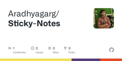 GitHub Aradhyagarg Sticky Notes