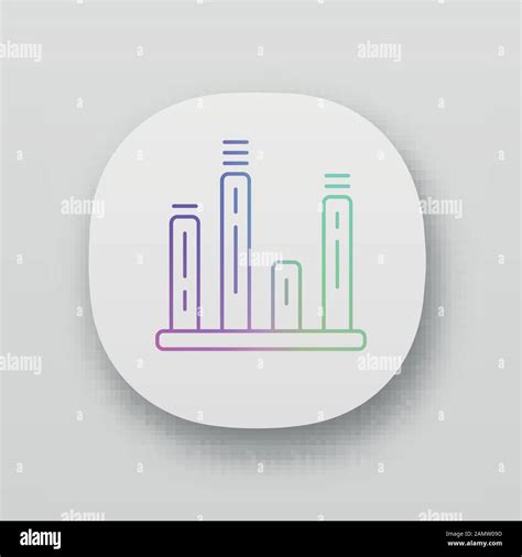 Bar Graph App Icon Diagram Line Graph Statistics Data Visualization Symbolic Representation