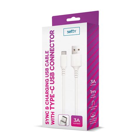 Setty Usb C Kabel A M Usb A Usb C Hvid Dkk
