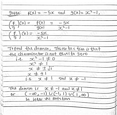solved consider the following functions f x 5x and g x x 2 1 step