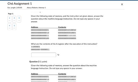 Solved Given The Following State Of Memory And The Chegg