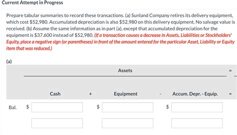 Solved Current Attempt In Progressprepare Tabular Summaries