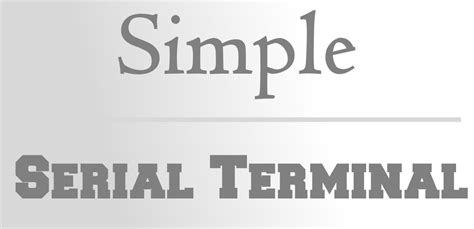 SST Simple Serial Terminal