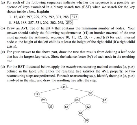 solved a for each of the following sequences indicate
