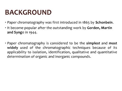 Paper Chromatography Types Of Solvents At Kevin Turner Blog