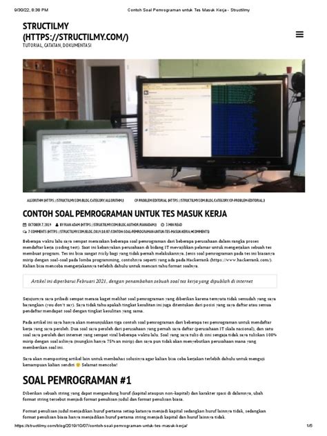 Soal Pemrograman 5 Pdf