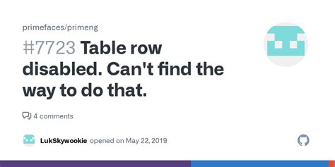 table row disabled can t find the way to do that · issue 7723