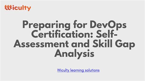 Preparing For Devops Certification Self Assessment And Skill Gap