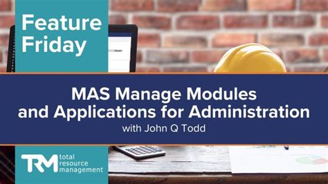 Total Resource Management On Linkedin Feature Friday Mas Manage Module And Applications For