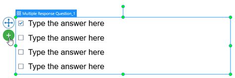 how to create multiple response questions in activepresenter 8