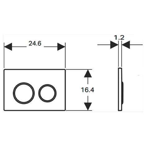 Geberit Sigma20 Betätigungsplatte Für Wc Abläufe Mattschwarz 115882161