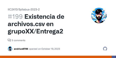 existencia de archivos csv en grupoxx entrega2 · issue 199 · iic2413