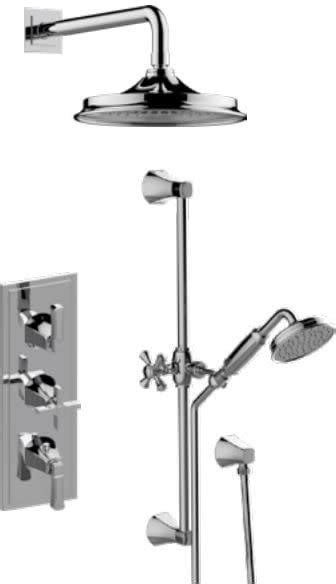 Graff S40 Finezza Due M Series Thermostatic Shower System Shower With