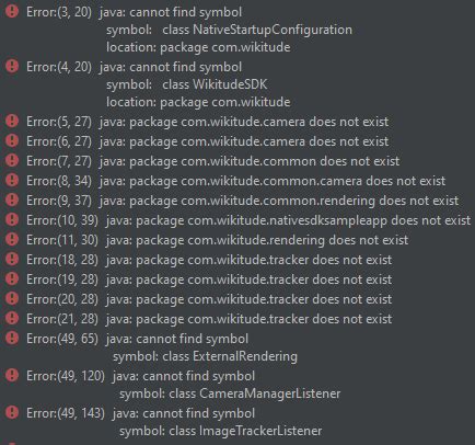 Java Android Studio Cannot Find Symbol Class Package Does Not Exist Wikitude Stack Overflow