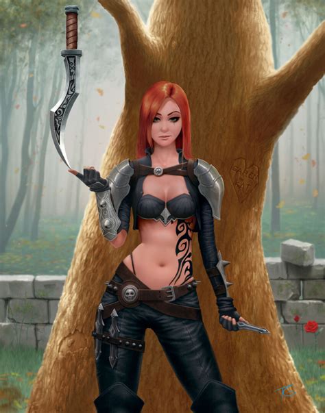 Katarina League Of Legends League Of Legends Absurdres Highres