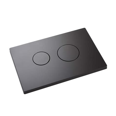 Dual Flush Concealed Toilet WC Cistern Pneumatic Air Matt Black Push Button Side Entry FNX