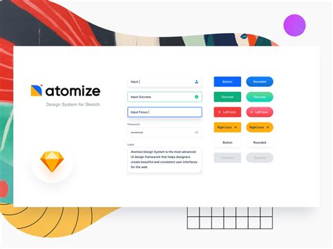 Atomize Design System 30 Demo Freebie Download Sketch Resource