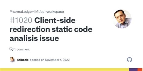 Client Side Redirection Static Code Analisis Issue · Issue 1020