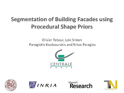 Segmentation Of Building Facades Using Procedural Shape Priors