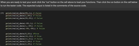 solved write a function called valid date which accepts two