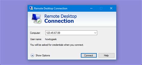 Noconfiguration Remote Desktop Connection