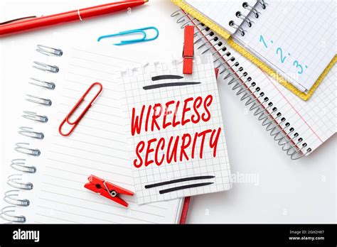Text Caption Presenting Wireless Security Business Showcase Prevention Of Unauthorized Access