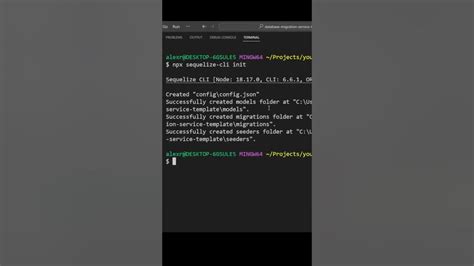 Sequelize Cli Initializing And Creating Your First Migration Youtube