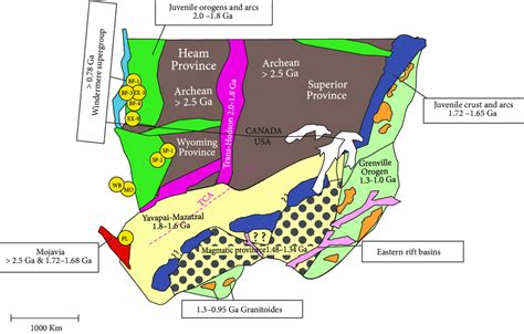 Simplified Map Locations Of The Main Archean Through Neoproterozoic Download Scientific Diagram