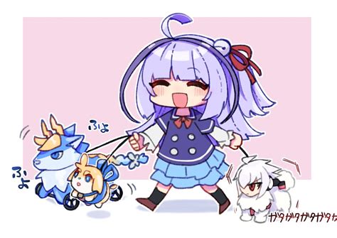 Gunvolt Acura And Mytyl Azure Striker Gunvolt And 2 More Drawn By