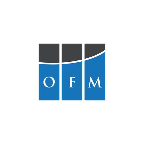 Ofm Letter Logo Design On White Background Ofm Creative Initials