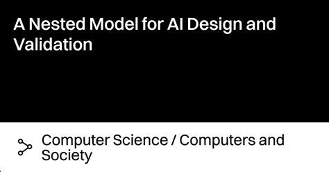 A Nested Model For AI Design And Validation