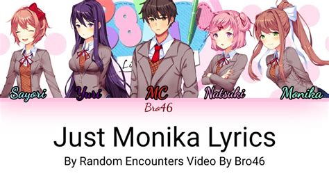 Just Monika Lyrics Ddlc T Youtube