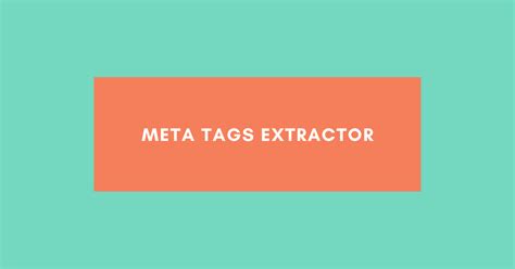 meta tags extractor walter pinem tools