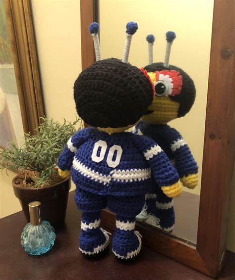 Made A Crochet Tampa Bay Lightning Thunderbug For My Husband For His