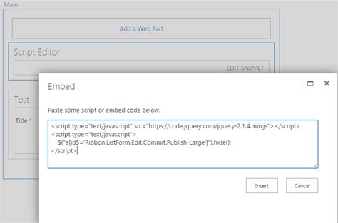 sunny bahree hide save button from ribbon in sharepoint