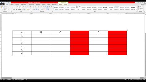 add new column to table ms word youtube