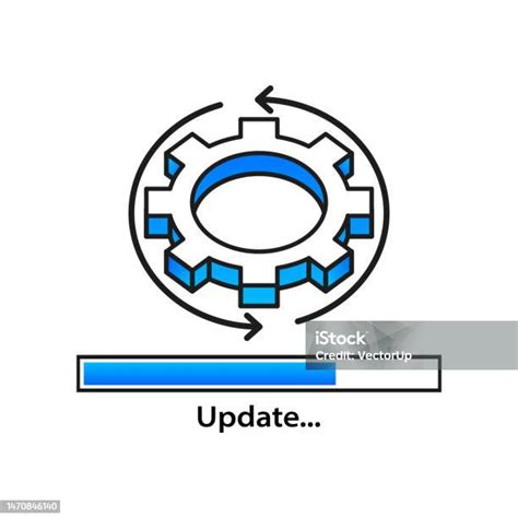 System Software Update And Upgrade Install New Software Installing App Patch Stock Illustration