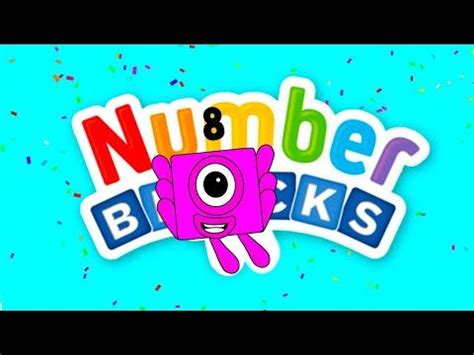 The Number Blocks Logo With Sprinkles On It