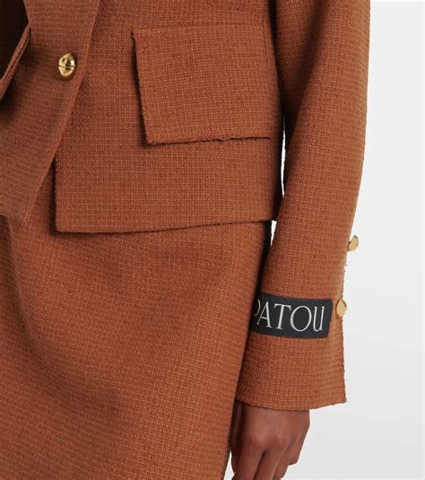 Patou Iconic Wool And Cotton Blend Jacket Patou