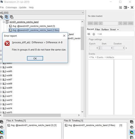 Error Computing Difference Of Averages Discussions Brainstorm